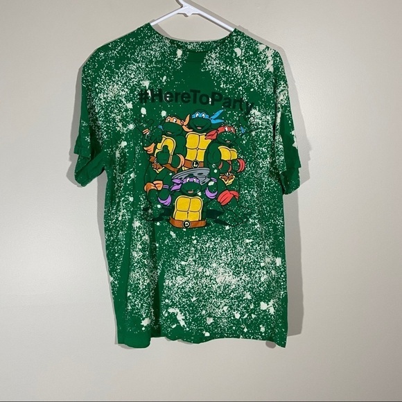 Tops | Teenage Mutant Ninja Turtles Bleach Dyed T Shirt | Poshmark